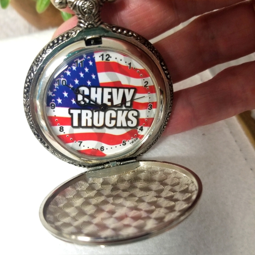 Rare Chevy Trucks Pocket Watch (Vintage) - Gem